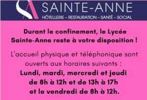 Accueil - Lycée Sainte-Anne